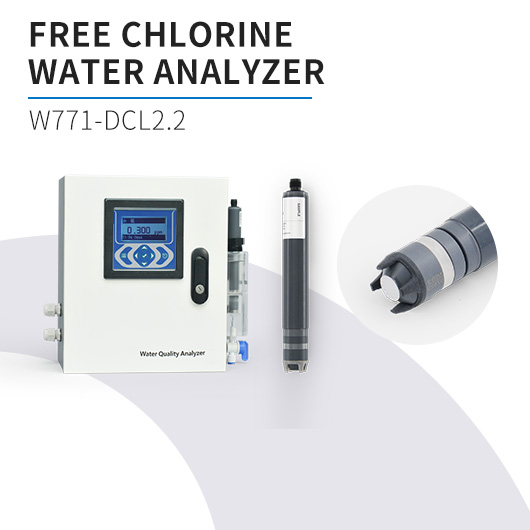 Intelligent Inline Free Chlorine Analyzer with CL2.2 Sensor for Sea ...
